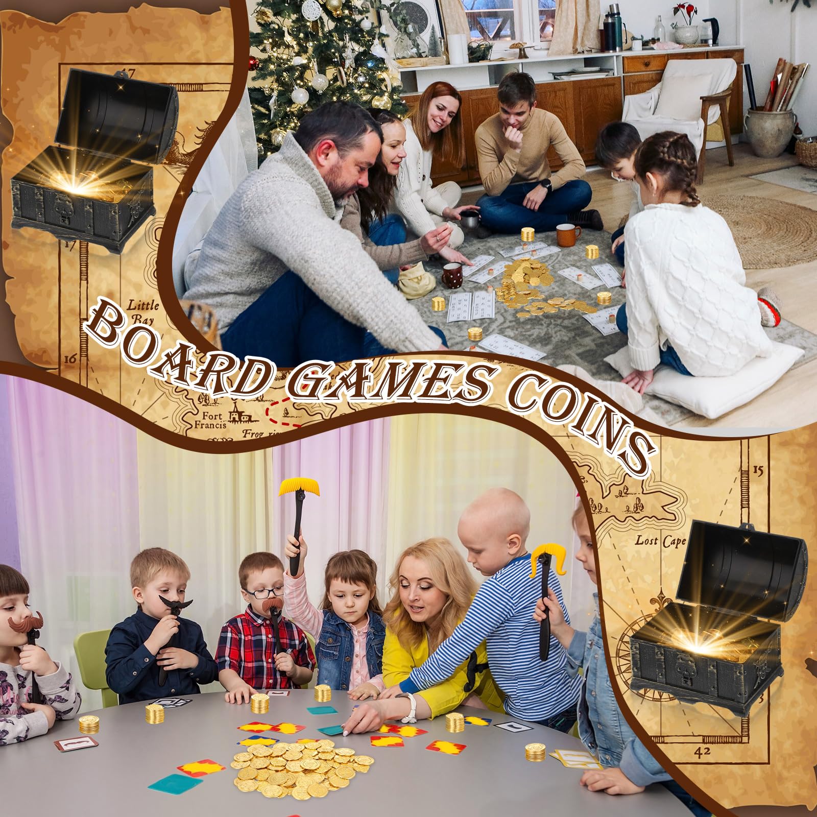 Snapklik.com : Hanaive 100 Pcs Metal Pirate Coins Pirate Gold Coins ...