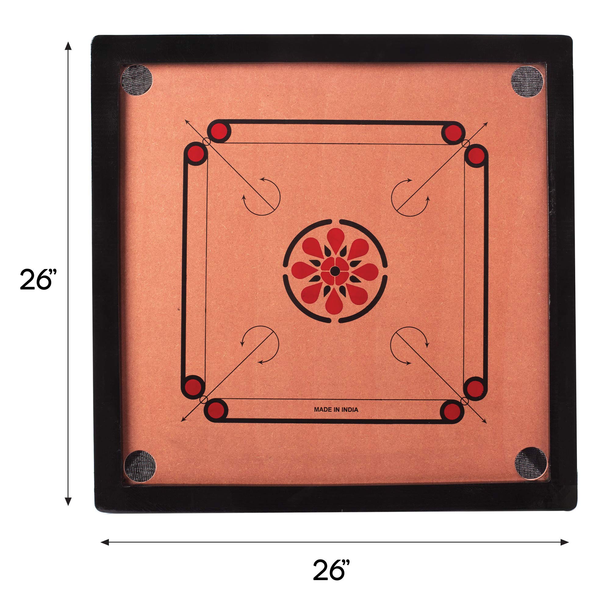 Carrom Board & Checkers Set - Classic Indian Tabletop Family Board Game ...