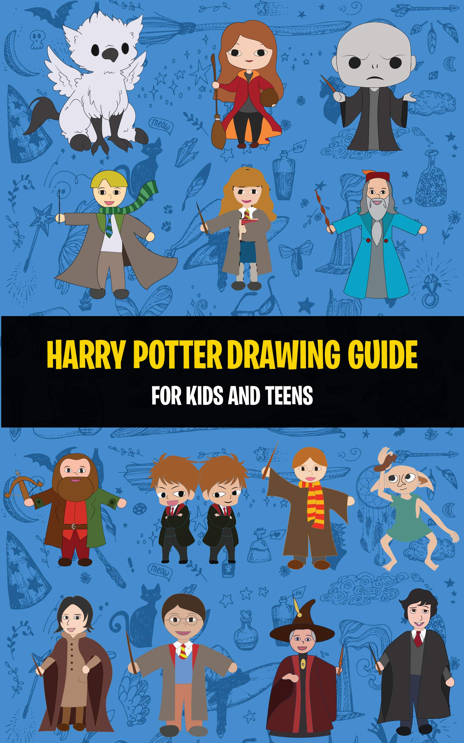 Buy Harry Potter Drawing guide for Kids and Teens: The Step-by-Step ...