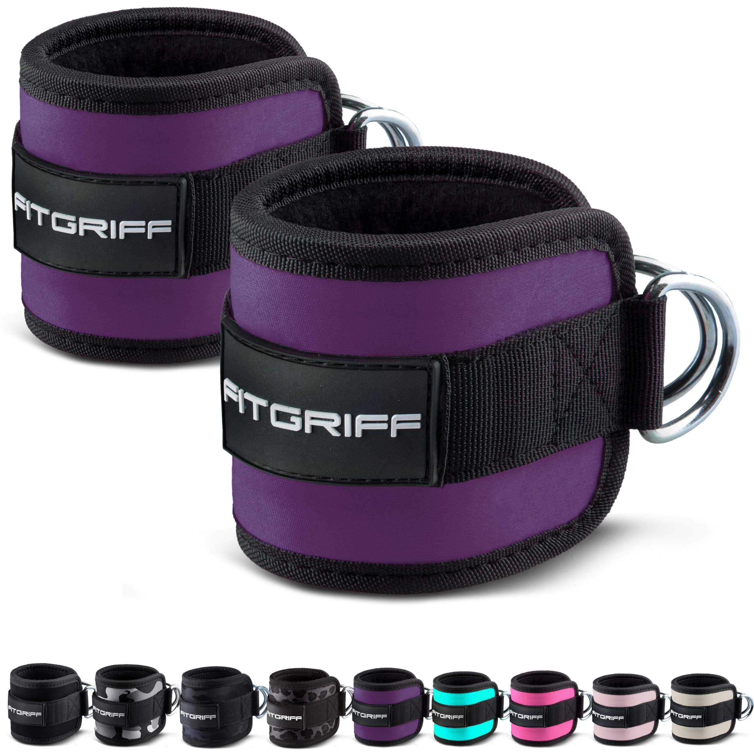 Snapklik.com : Fitgriff Ankle Straps V1 For Cable Machine