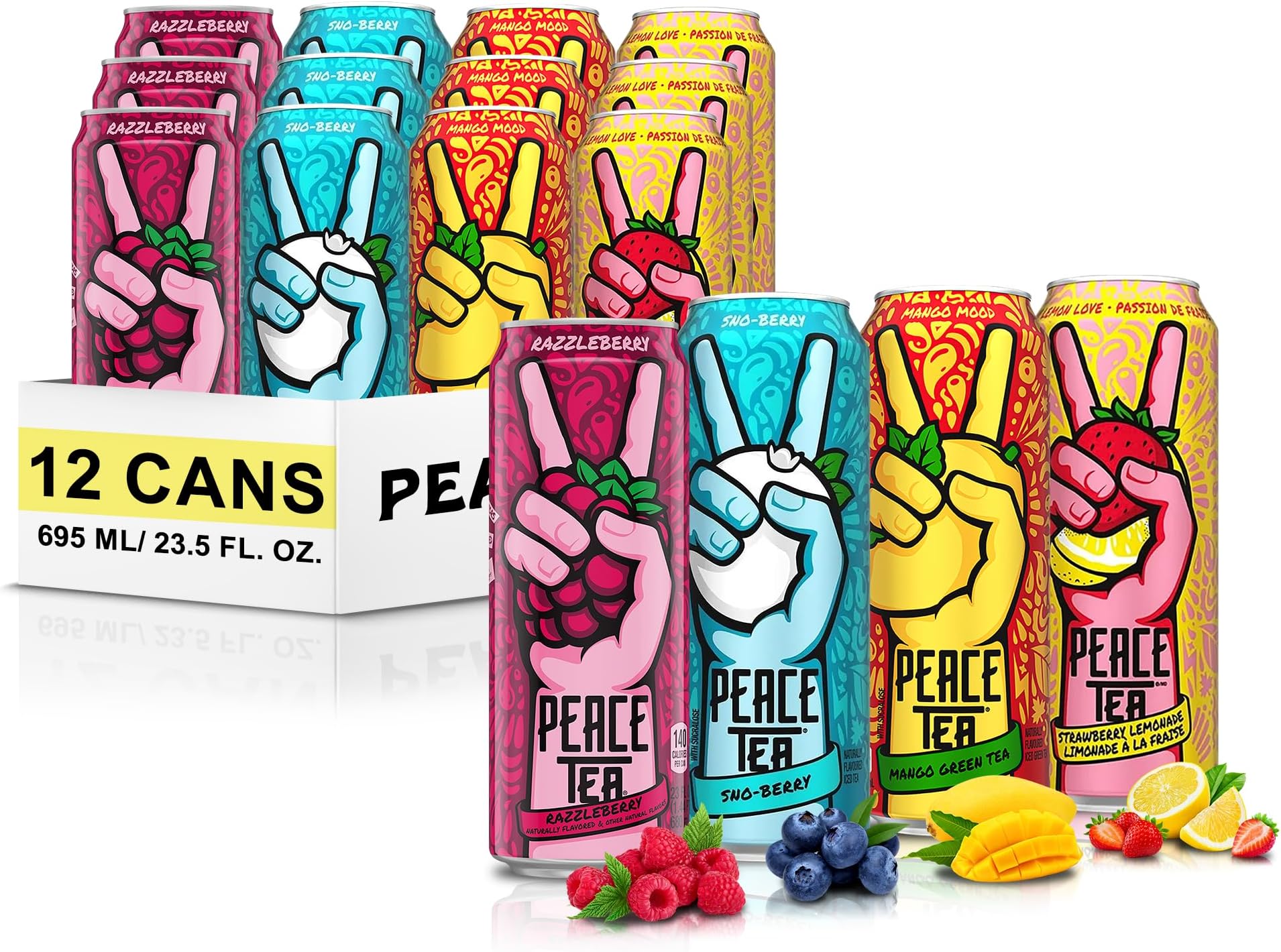 Amazon.com : Peace Tea Caddy Shack 12pk 12oz : Grocery & Gourmet Food