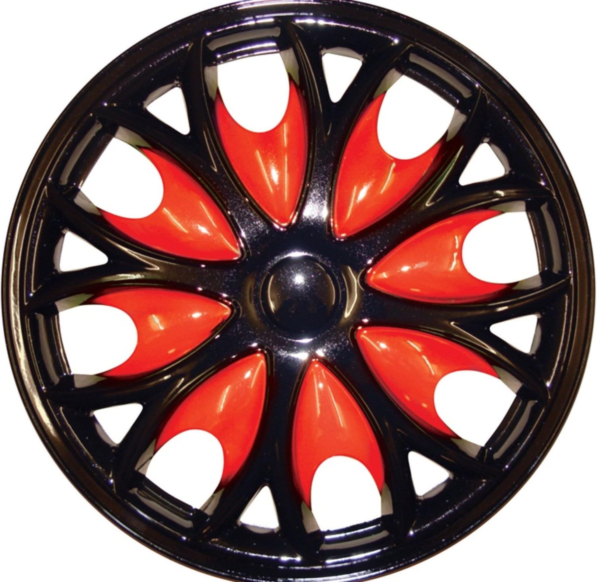 14'' Comet Pro Red Car Wheel Trims Hub Cap Includes Cable Ties And ...