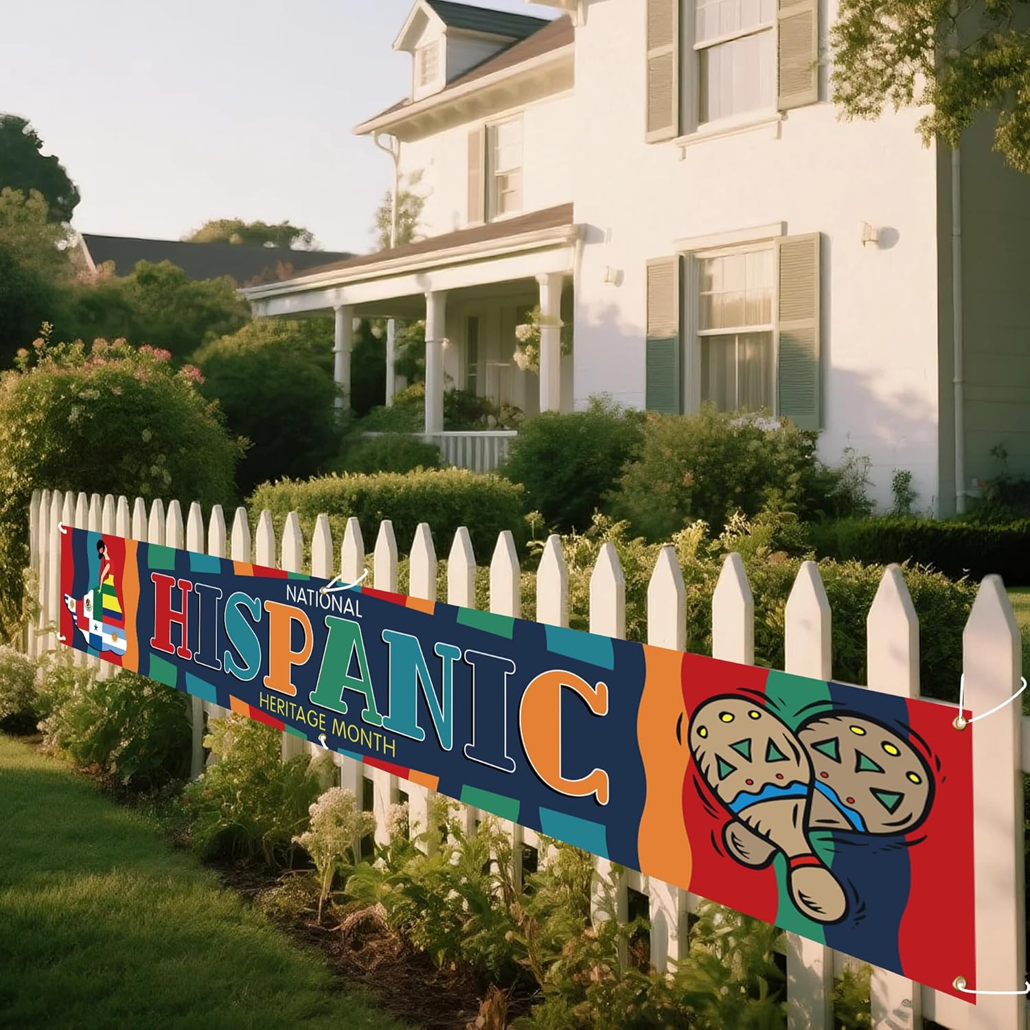 Hispanic Heritage Month Decorations 120 x 20 inch Banner Speaking ...