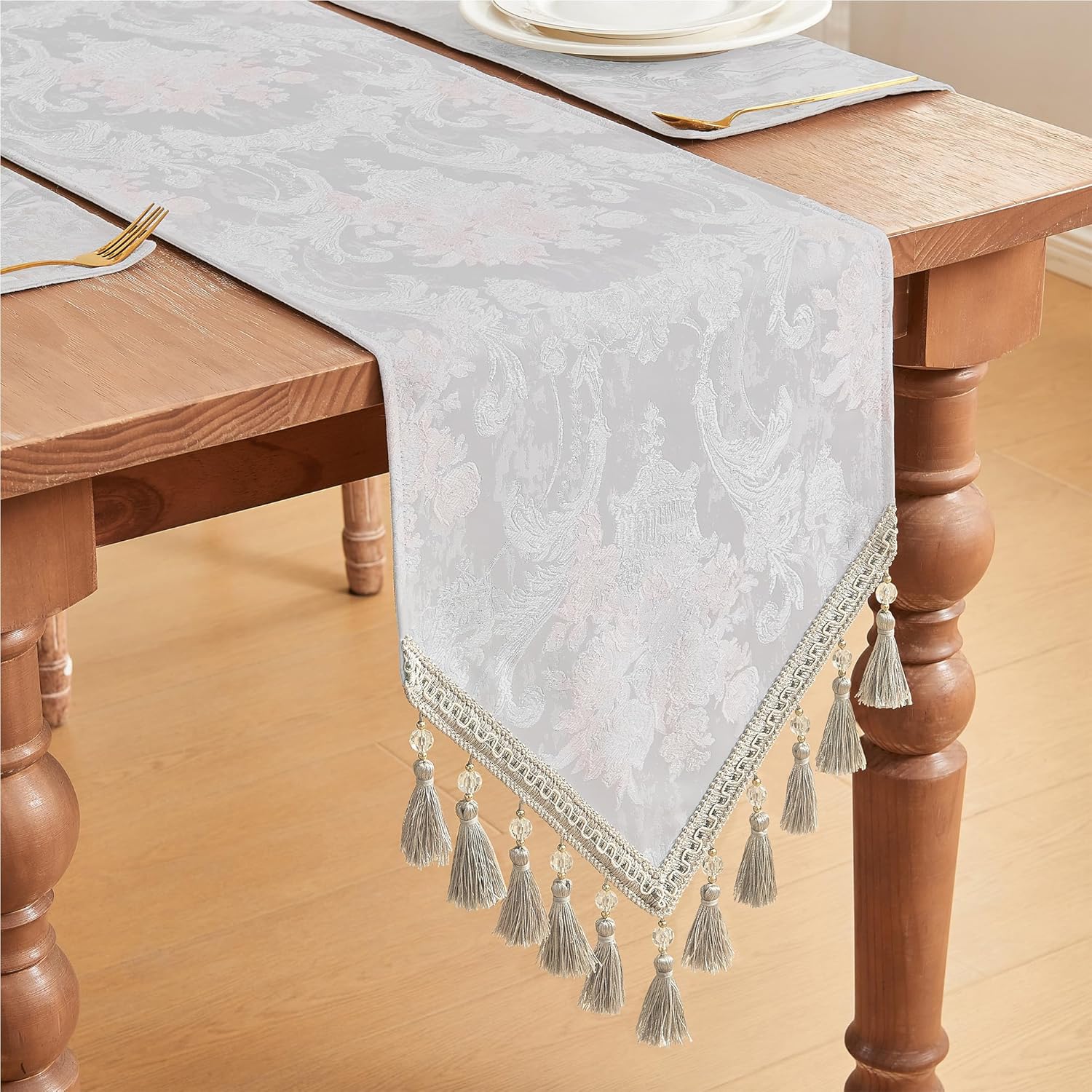 Amazon.com: Loom and Mill Elegant Floral Table Runner 72 inches Long ...