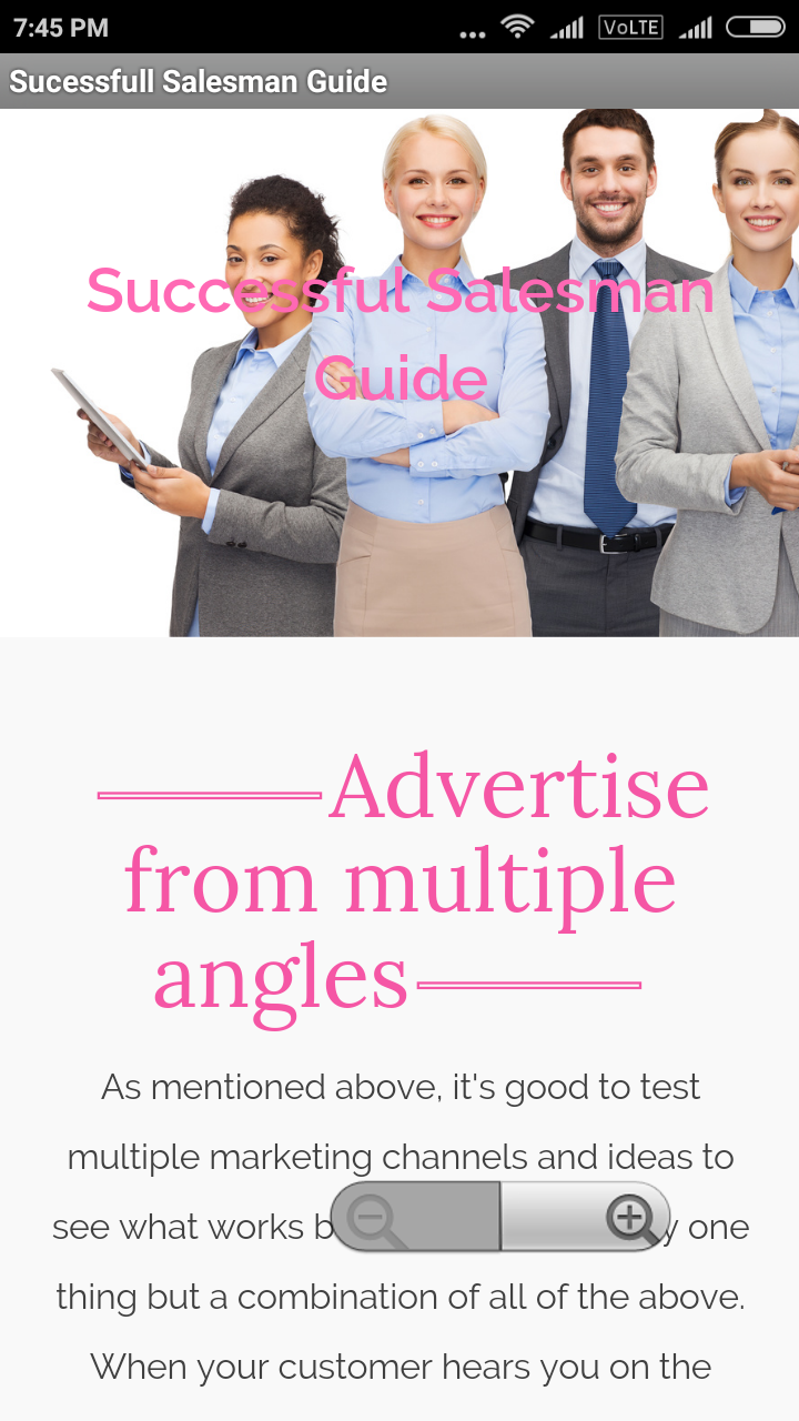 Successful salesman guide - App on Amazon Appstore