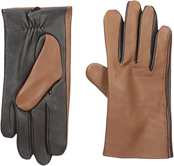 Touchpoint Men's Two Tone Leather Glove, Saddle, Large at Amazon Men’s ...