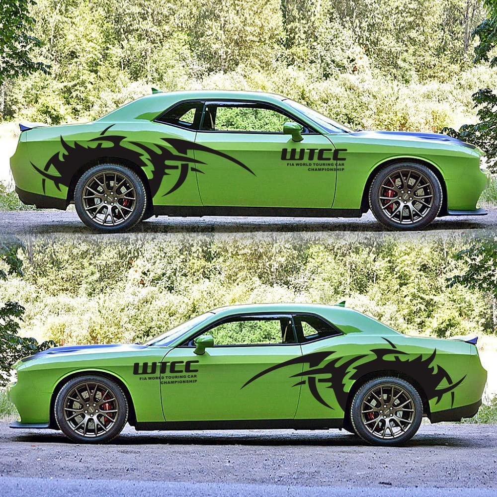 Amazon.com - Large Flame Graphic Car Body Side Decal Stickers Cool for ...