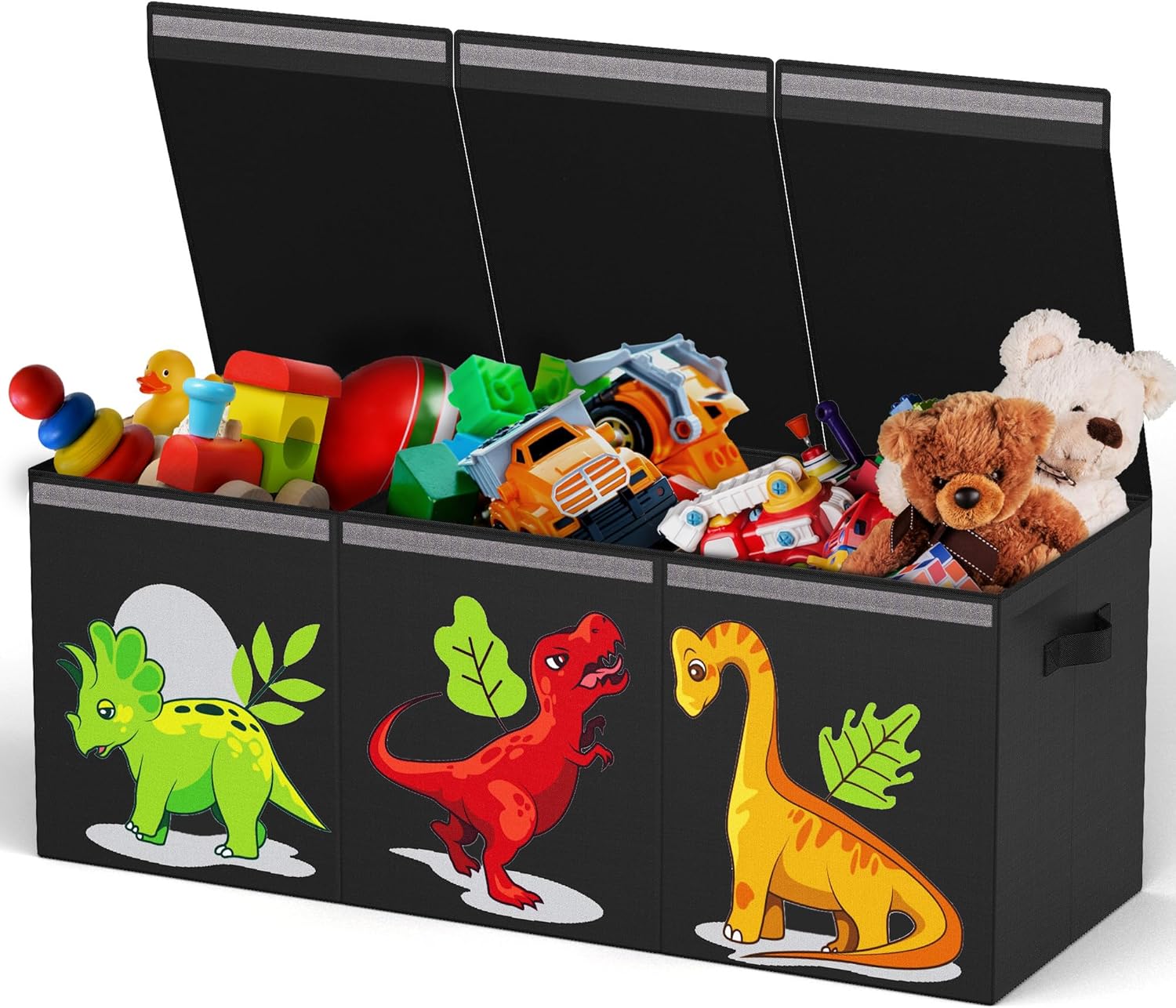 Amazon.com: ADDFIT HOUSE Extra Large Dinosaur Toy Box Chest for Boys ...