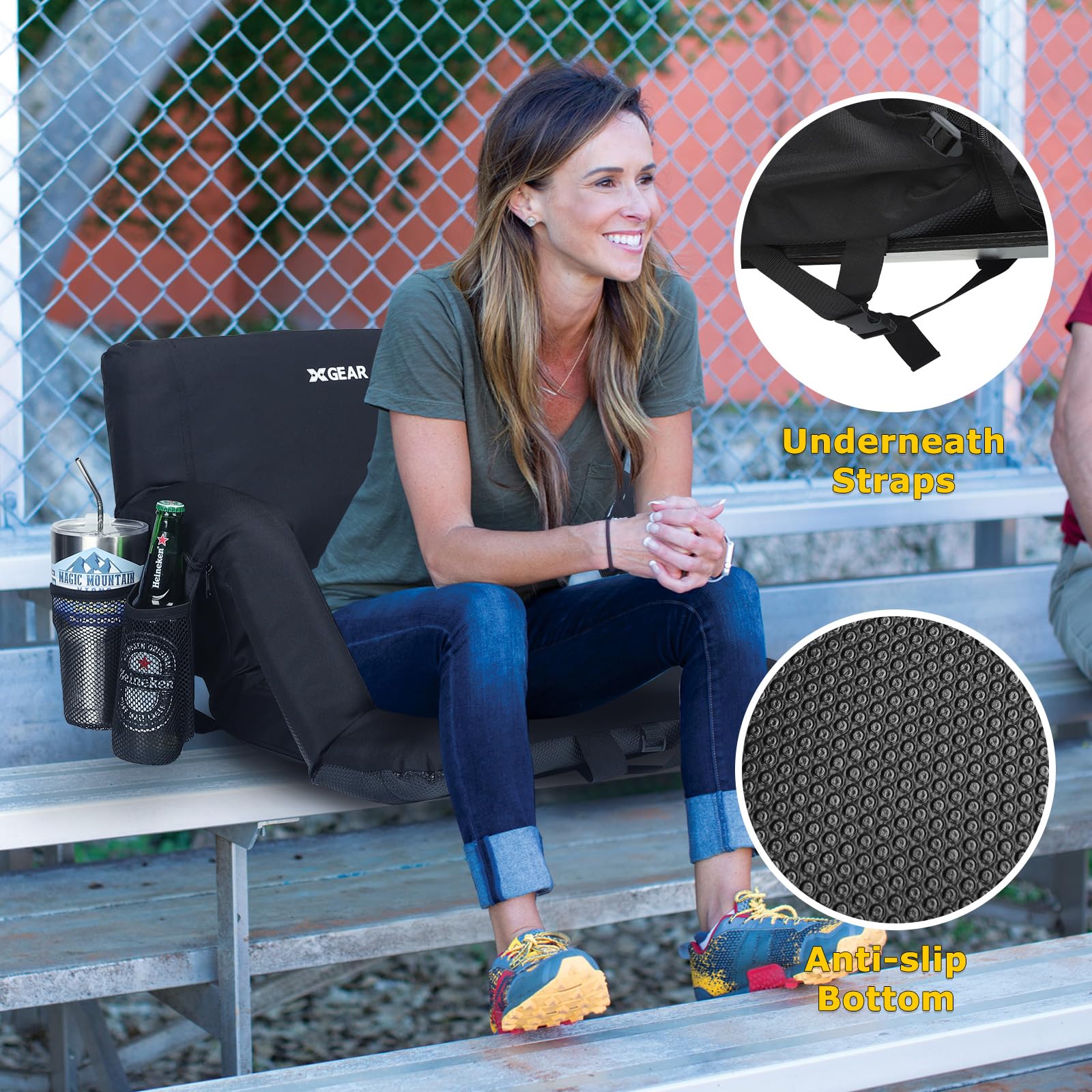 Snapklik.com : XGEAR Extra Wide Stadium Seats