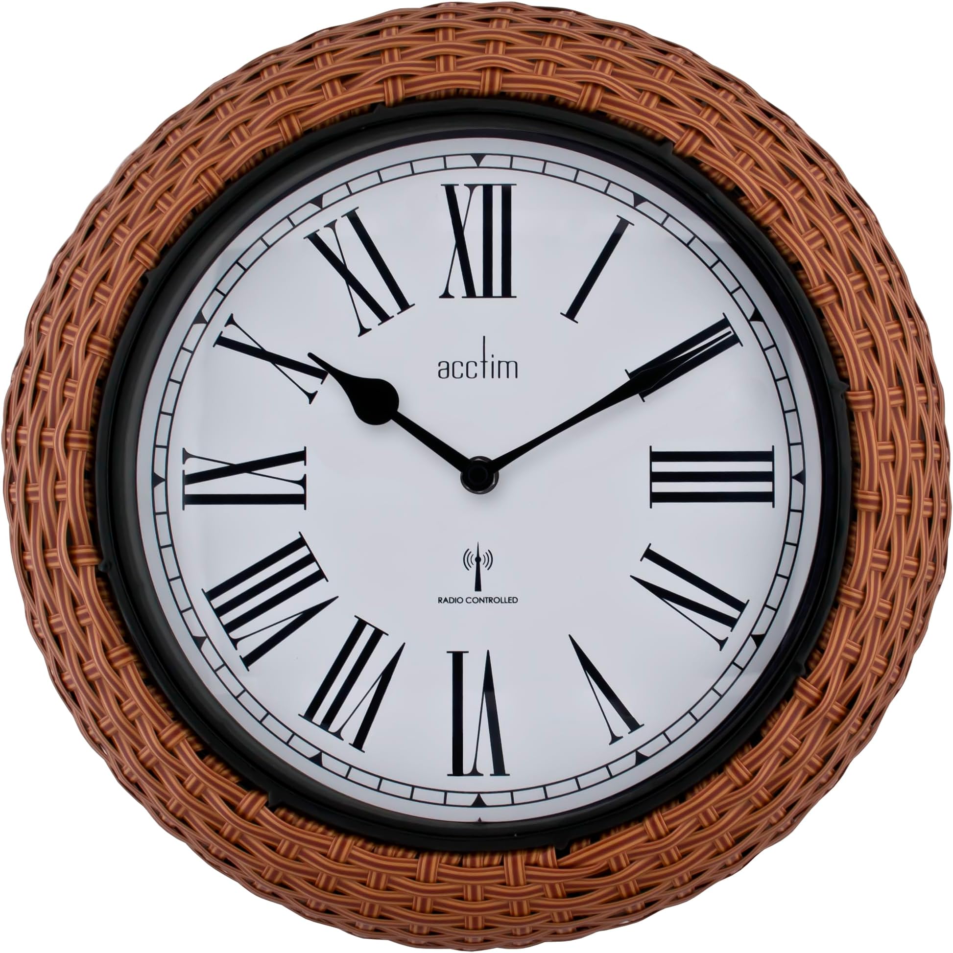 Acctim 28316 Woodstock Wall Clock, Dark wood effect : Amazon.co.uk ...
