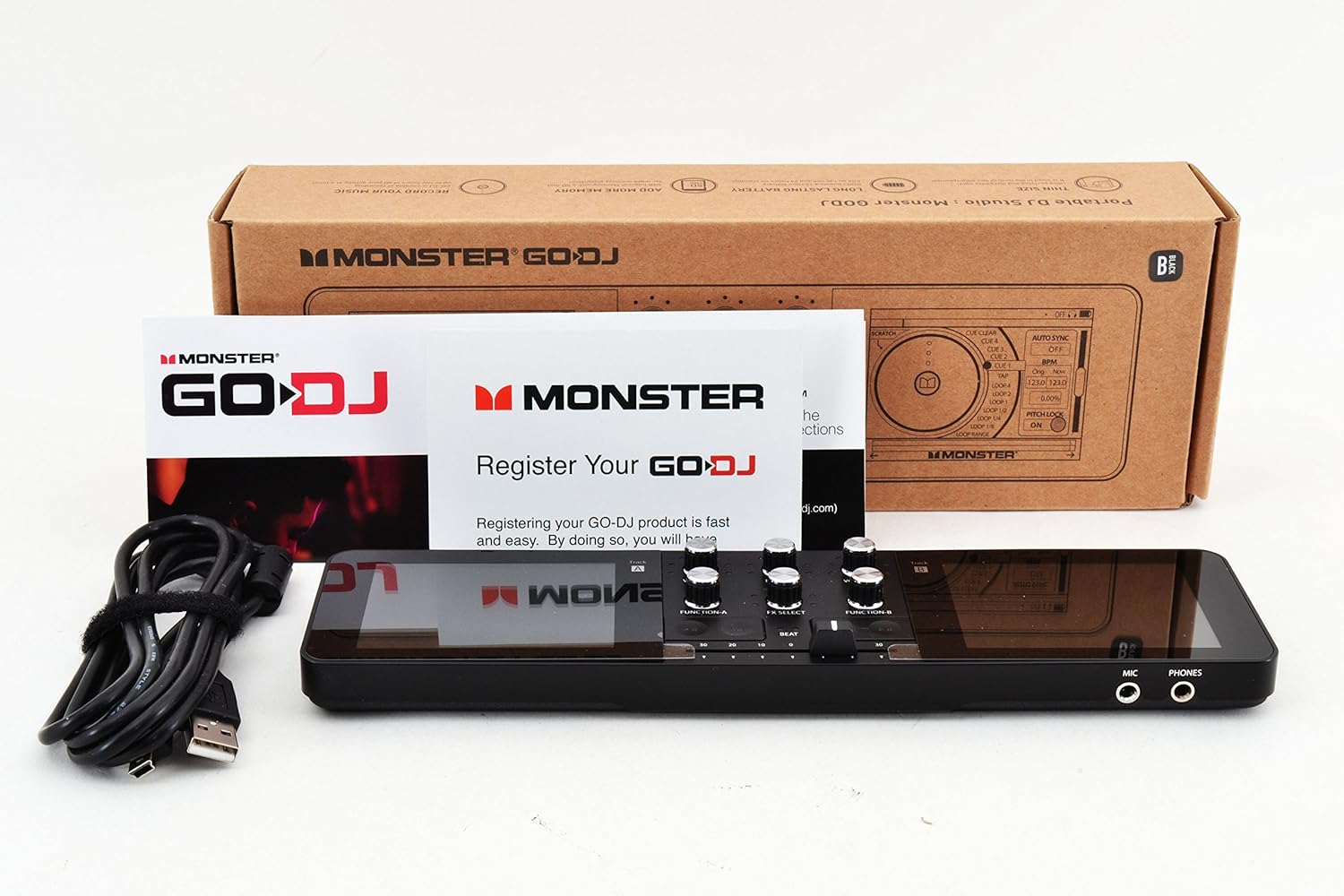 Amazon.co.jp: Monster GODJ-C ポータブル DJ 機器 バッテリー駆動型 portable stand alone ...