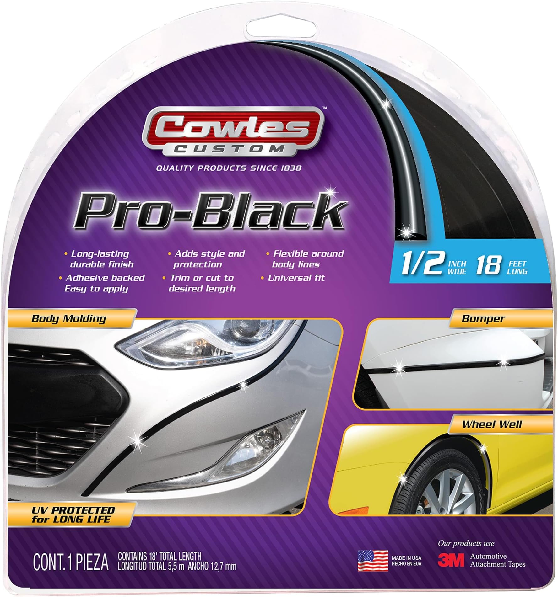 Amazon.com: Cowles - T4802C Premium Universal Body Molding for All ...
