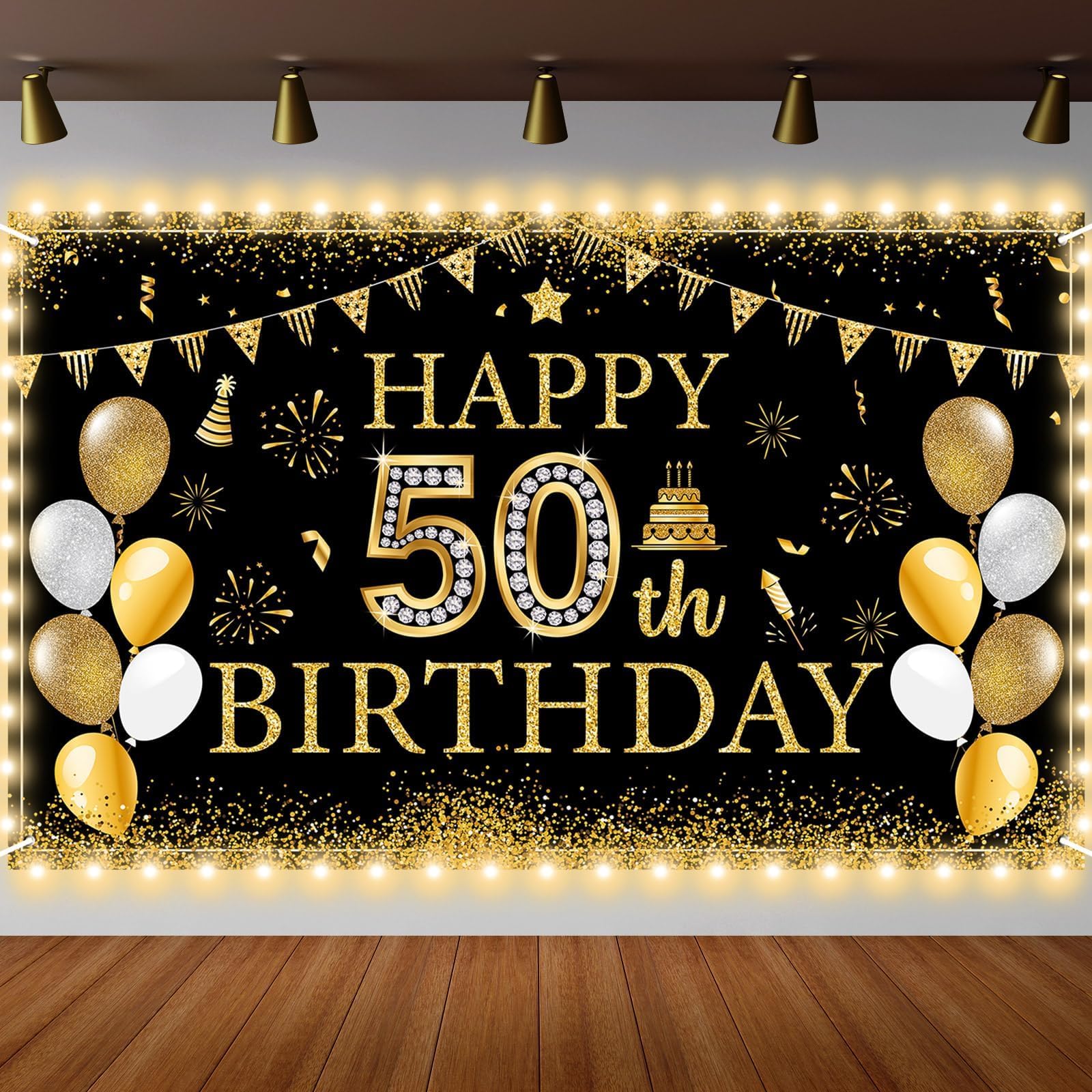 Amazon.com: 50th Birthday Decorations for Men Women - Happy 50th ...
