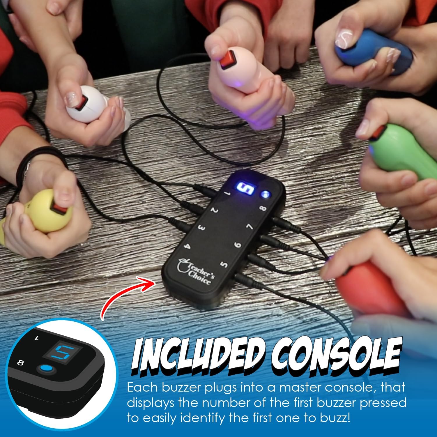 Snapklik.com : Teachers Choice 8 Color Handheld Game System - Console ...