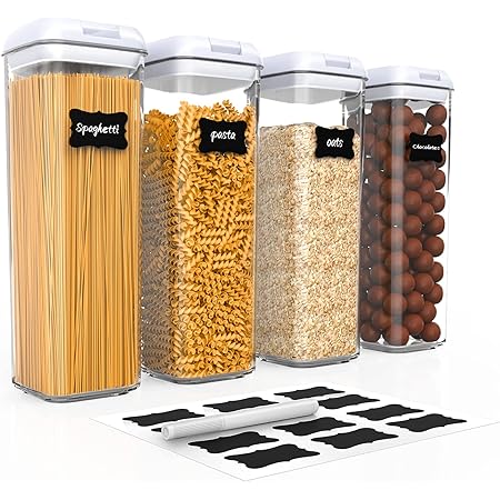Amazon.com: Pasta Containers, 4 Pk 2.8L Airtight Food Storage ...