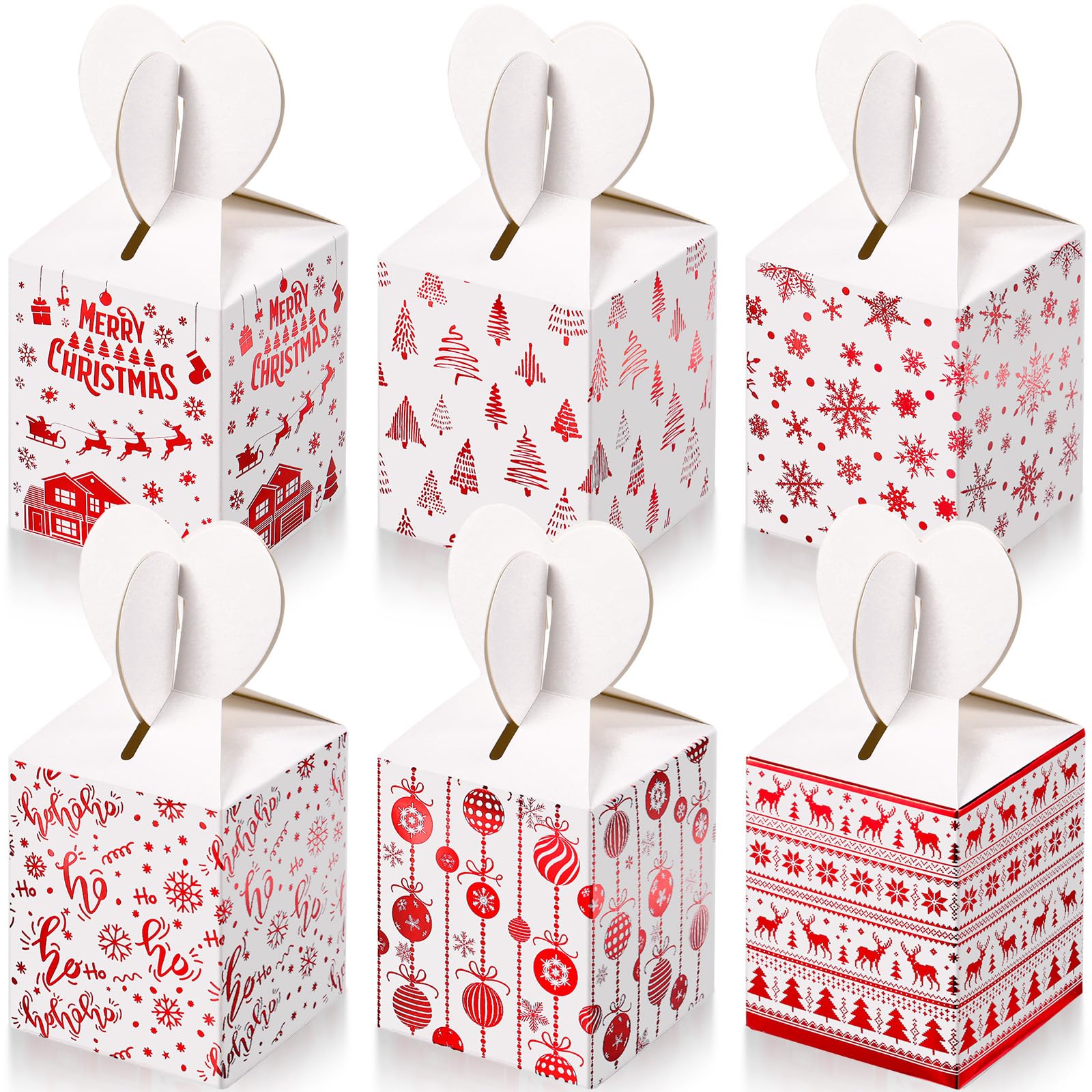 Snapklik.com : 24 Pack Christmas Gift Boxes 3D Christmas Goody Treat ...