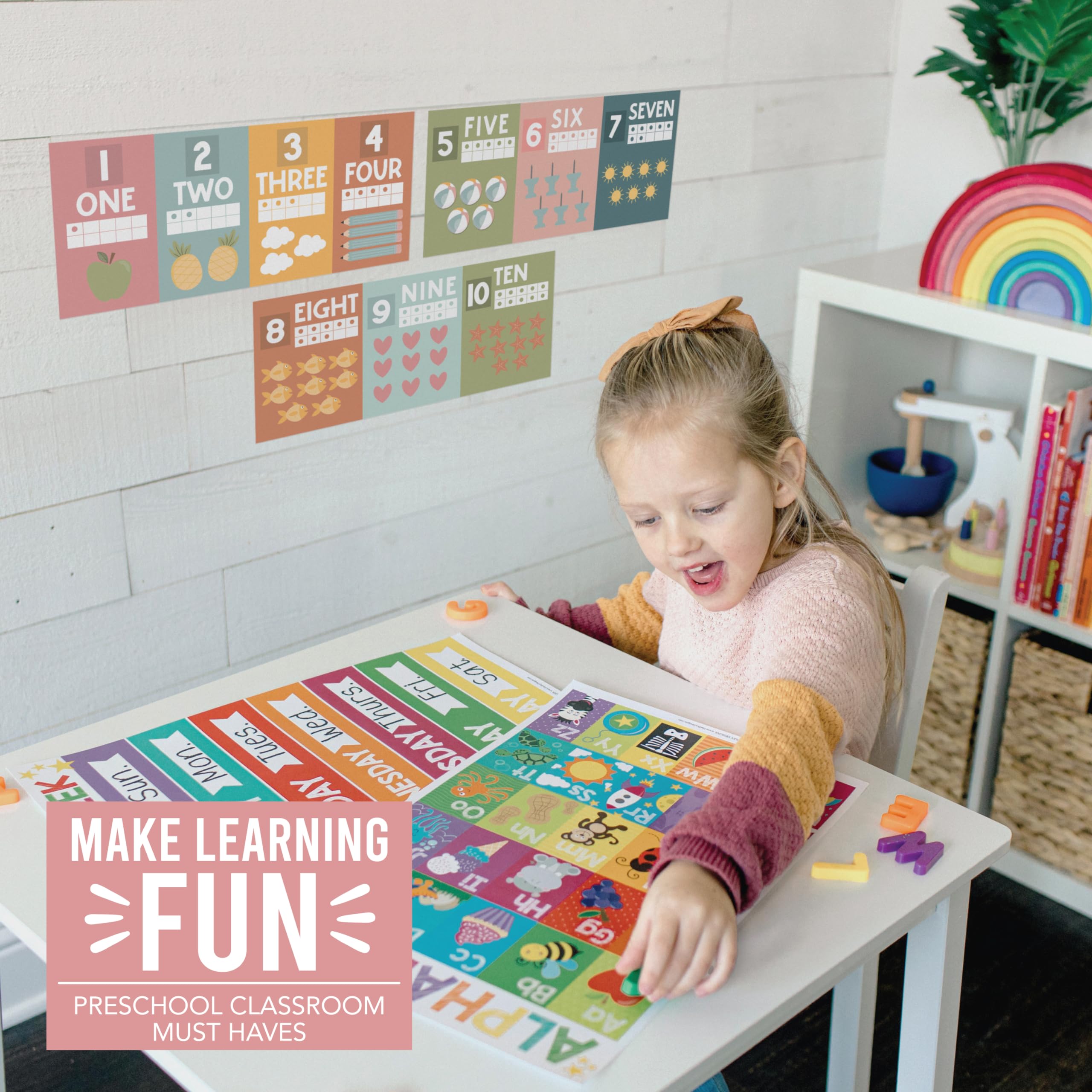 Snapklik.com : Alphabet For Classroom Wall - ABC Letters And Numbers ...
