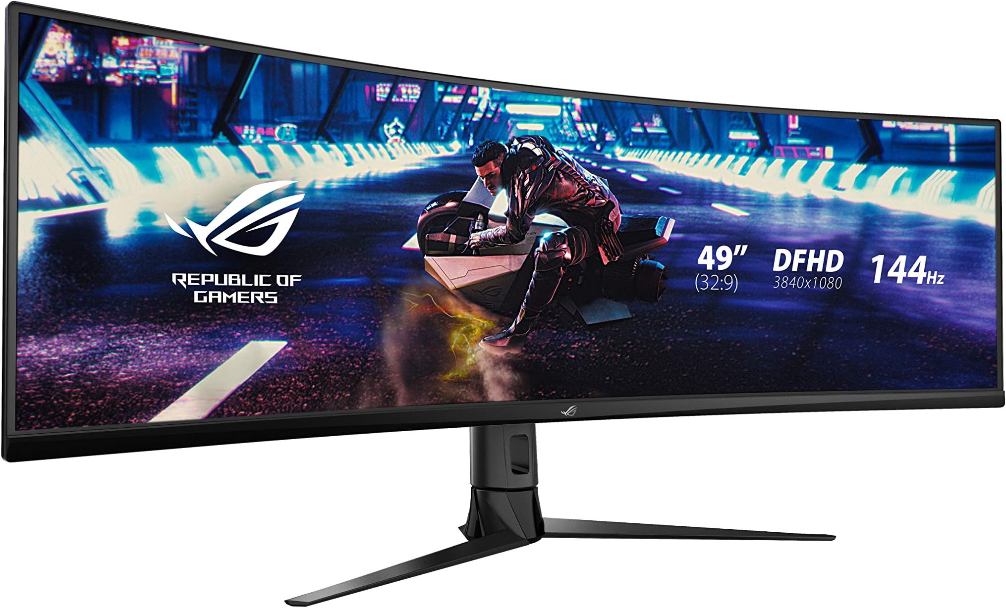 ASUS ROG STRIX Curved XG49VQ, 49 Inch DFHD (3840x1080) Gaming monitor ...