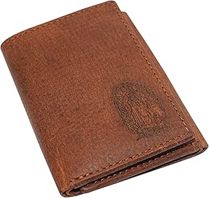 Amazon.com: MARSHAL Real Leather Men's RFID Blocking Trifold Wallet ...