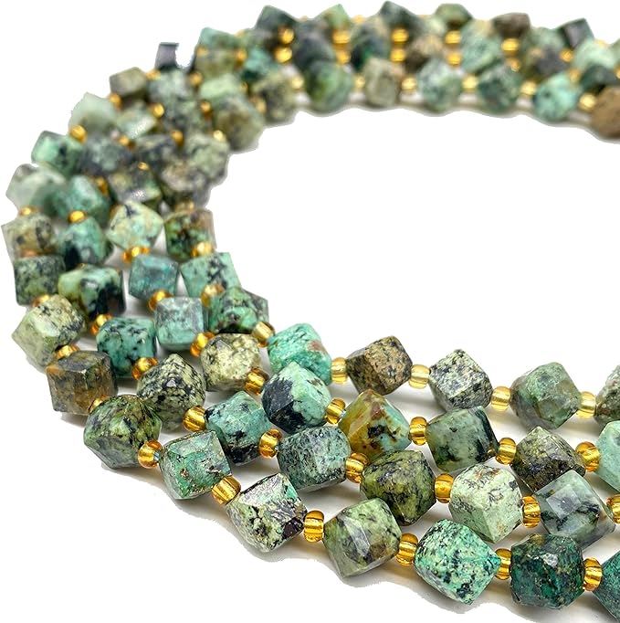 Amazon.com: ABCGEMS Namibian Turquoise Beads from Africa (A ...