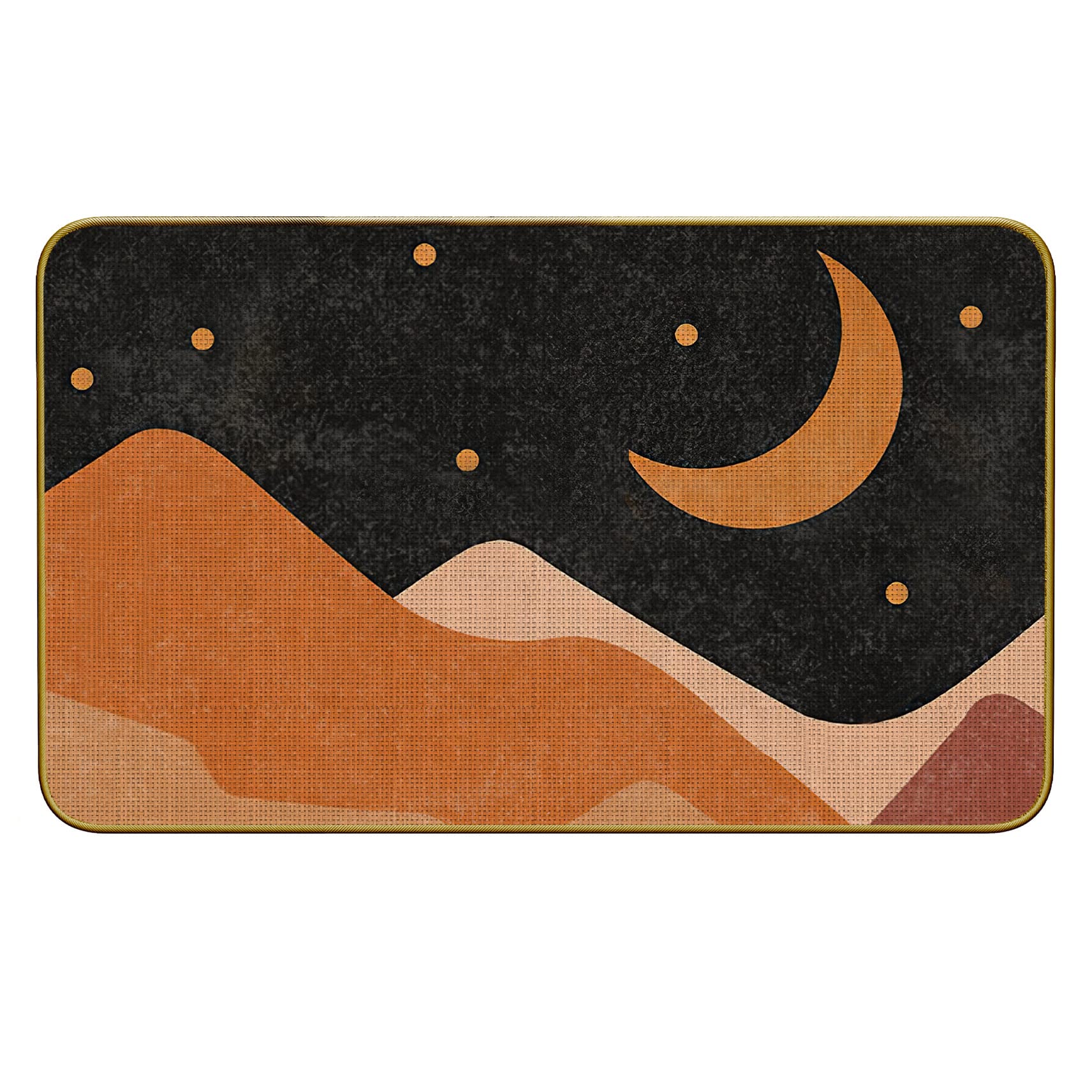 Amazon.com: Mingnei Boho Moon Mountains Starry Night Doormat Door Mat ...