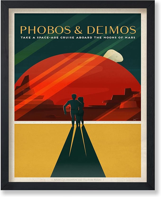 Amazon.com: Poster Master Vintage Space & NASA Poster - Phobos and ...