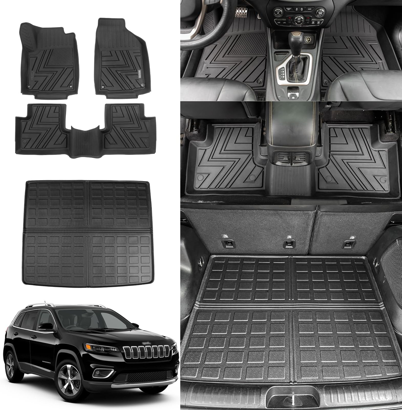 Amazon.com: Thinzyou Floor Mats Compatible with 2020-2024 Jeep ...