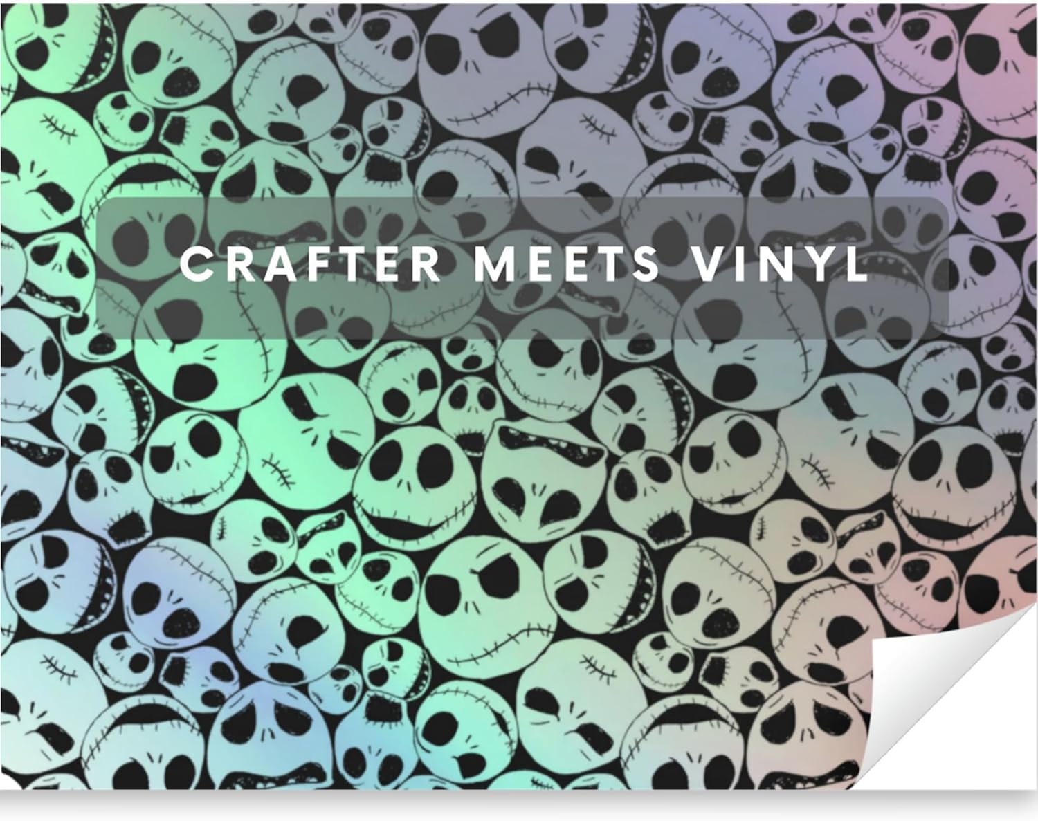 Amazon.com: Pattern Vinyl | Pack of 3, Holographic Jack NBC Halloween ...
