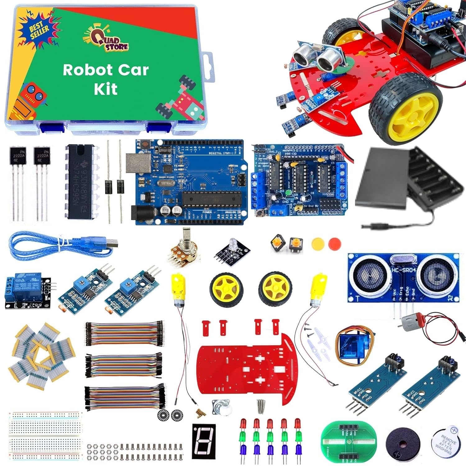 Quad Store Multipurpose 3 in 1 Robotics Starter Kit for beginners to ...