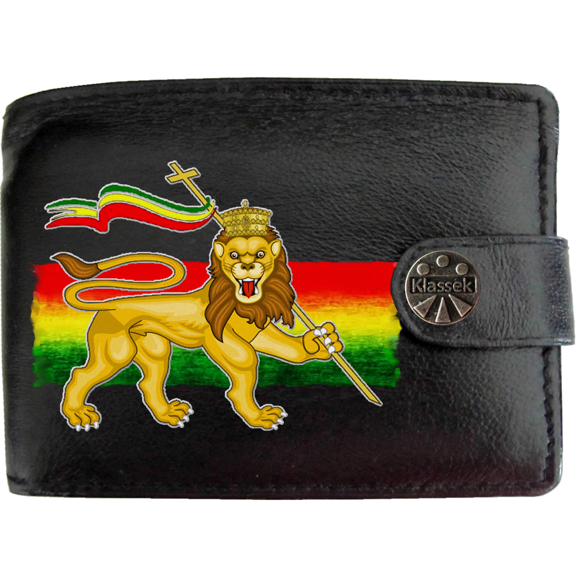 Klasseklion Of Judah Rastafari Jewish Mens Wallet Real Black Leather | Desertcart Israel