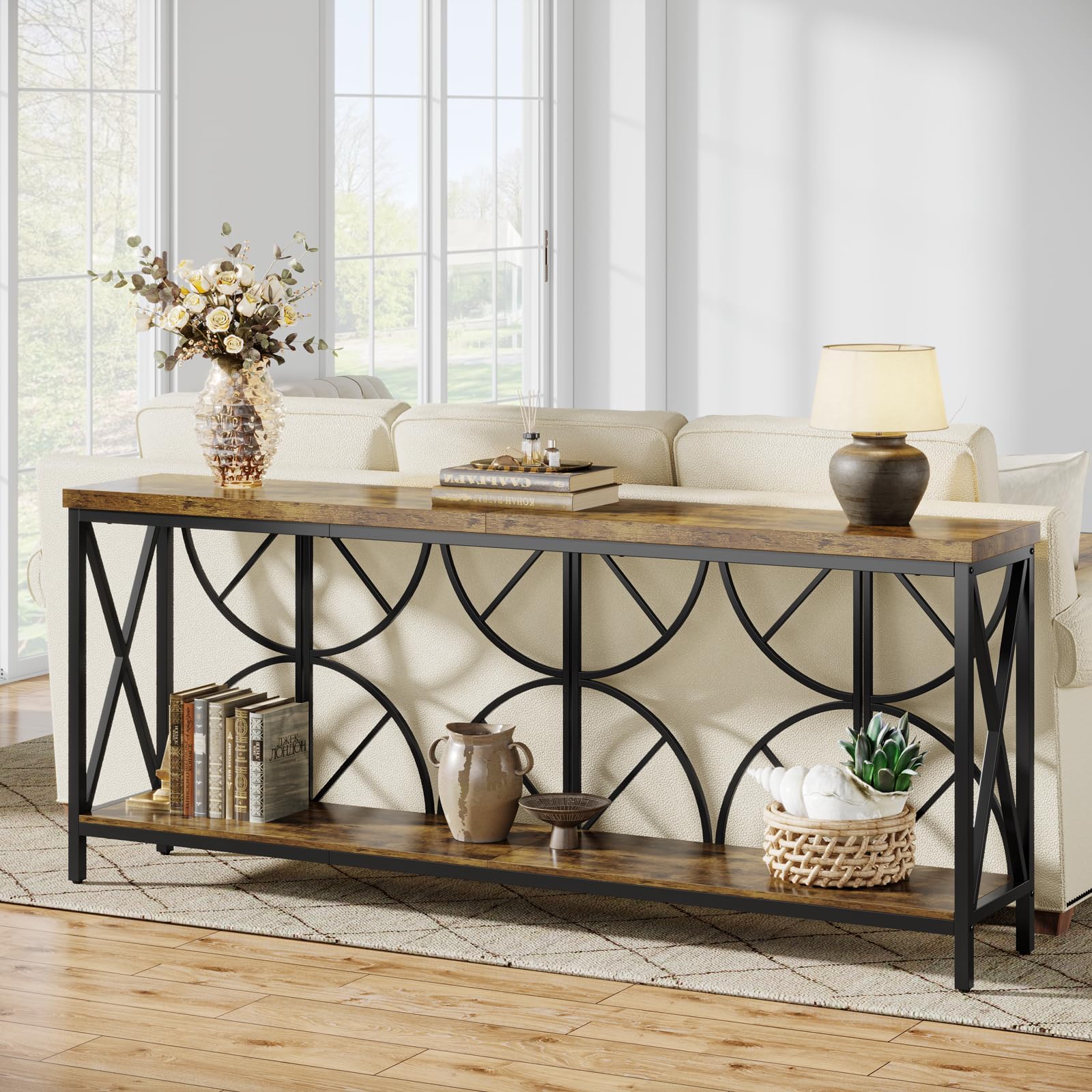 Amazon.com: Celaform 70.9-Inch Extra Long Sofa Table, Narrow Couch ...