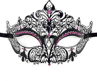 Amazon.com: STORM BUY ] Lady/Women/Girls Costume Mask Feather ...