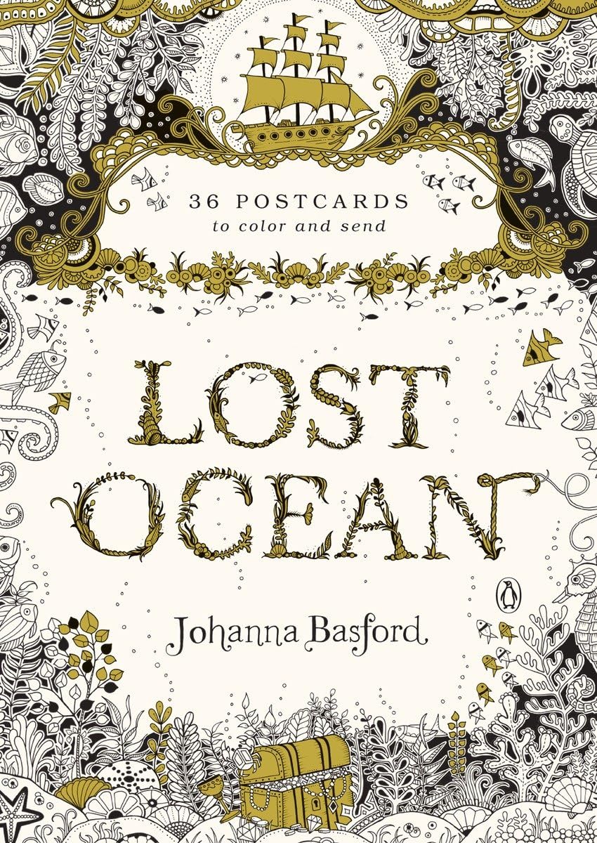 Lost Ocean: 36 Postcards to Color and Send: Basford, Johanna ...