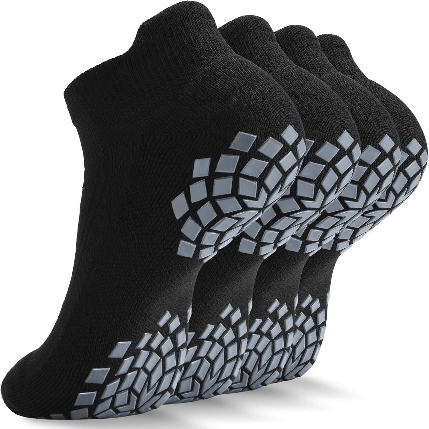SITOISBE Pilates Grip Socks - Cushioned Slipper Non-Slip Grippy for ...