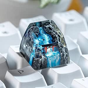 Japanese Shrine Red Torii Gate Waterfall Artisan Keycap Cute Custom ...