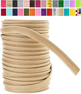 Amazon.com: Mandala Crafts Tan Maxi Piping Bias Tape with Welting Cord ...