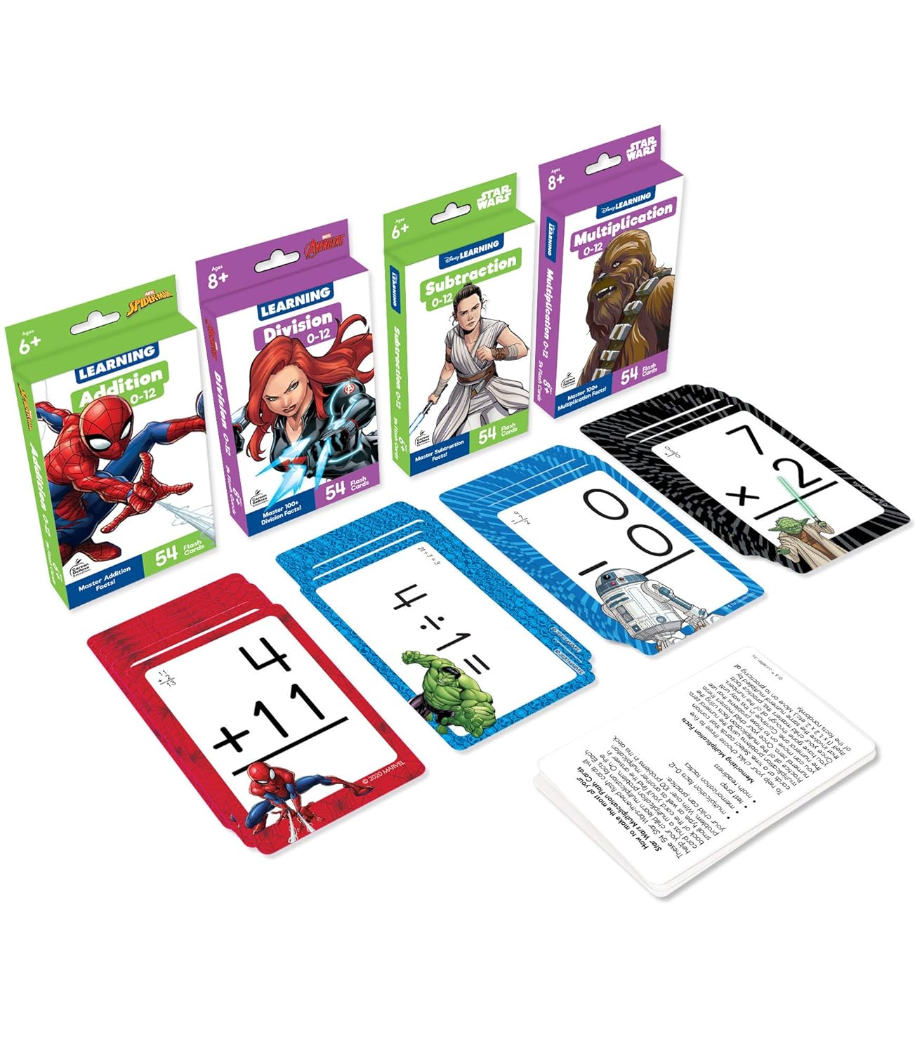 Disney Math Flash Card Set: Amazon.co.uk: Disney Learning, Carson ...