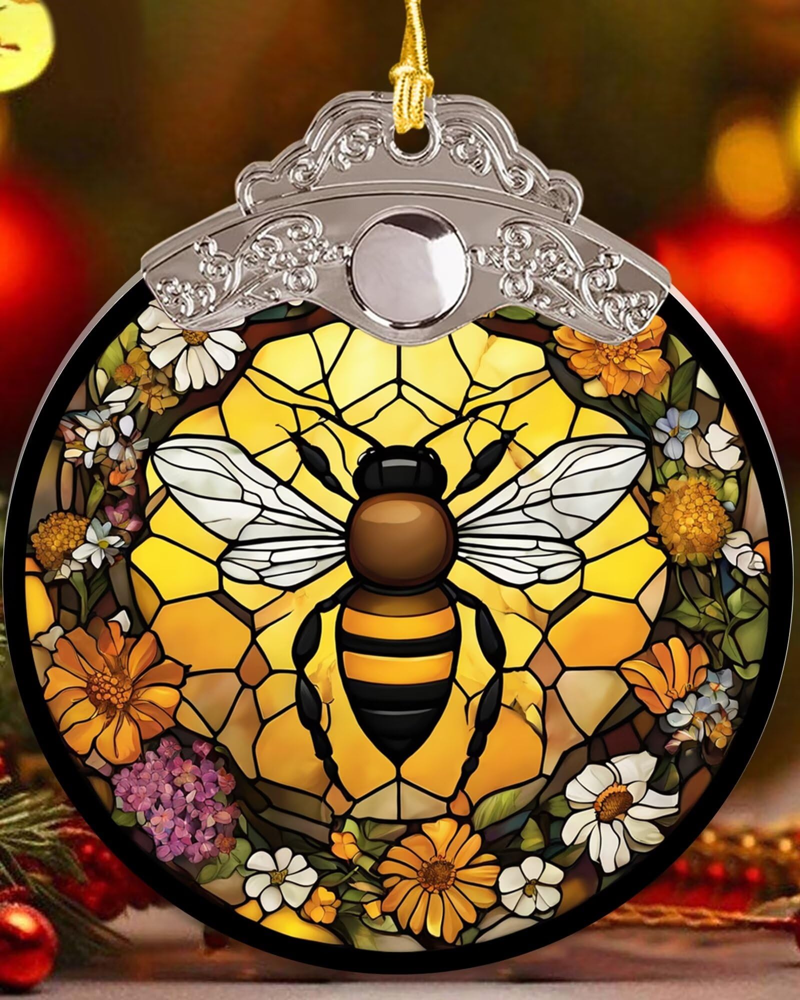 Amazon.com: Bee Christmas Ornament, Bee Decor for Christmas, Honey Bee ...