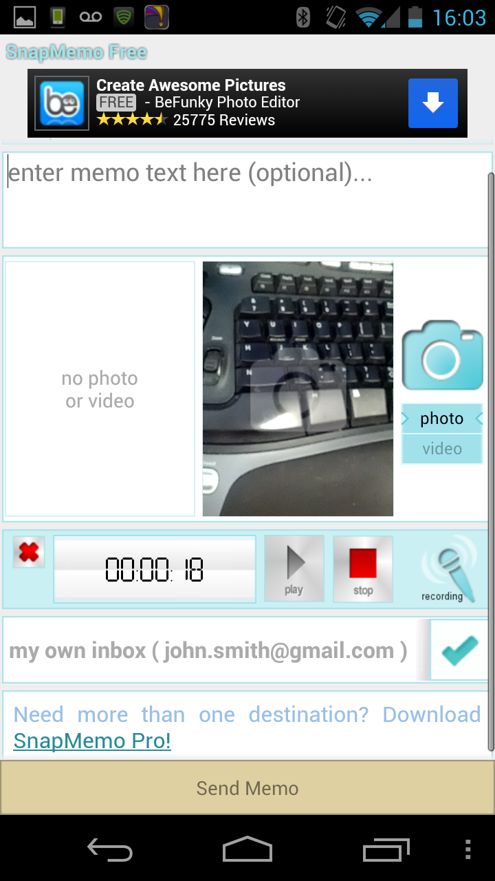 SnapMemo Free - App on Amazon Appstore