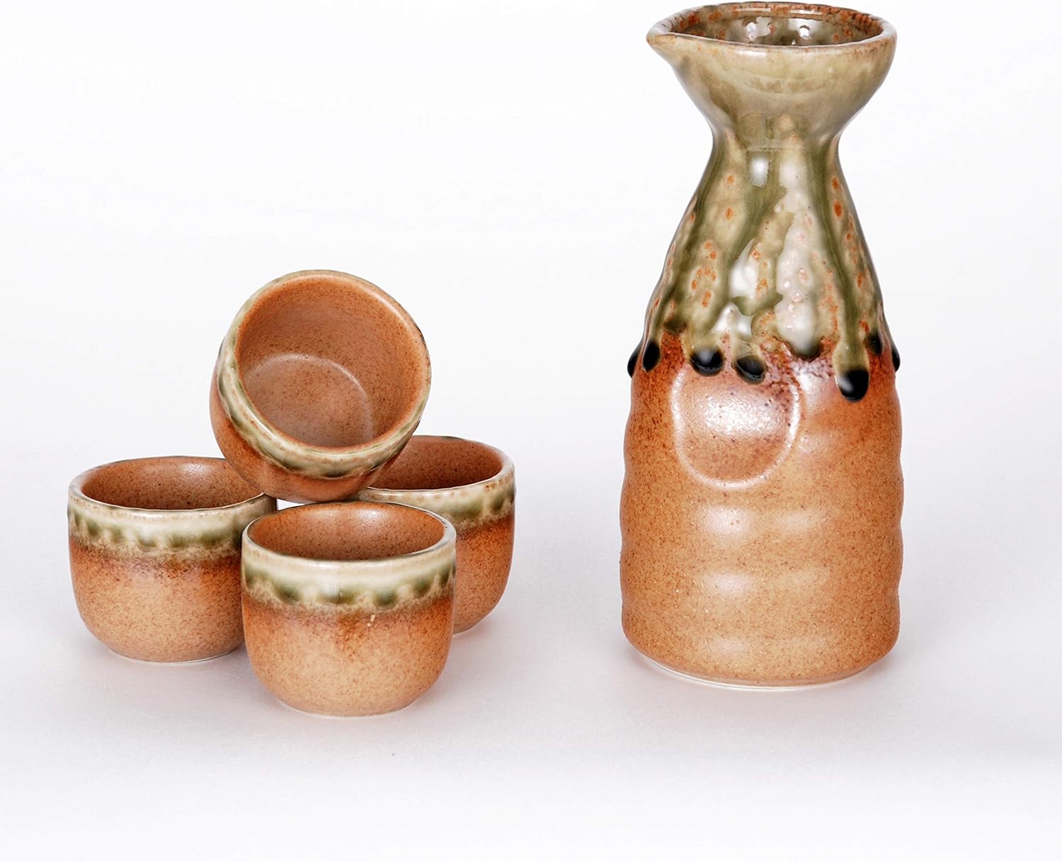 Hinomaru Collection Reactive Glaze – Juego de sake japonés Tokkuri ...