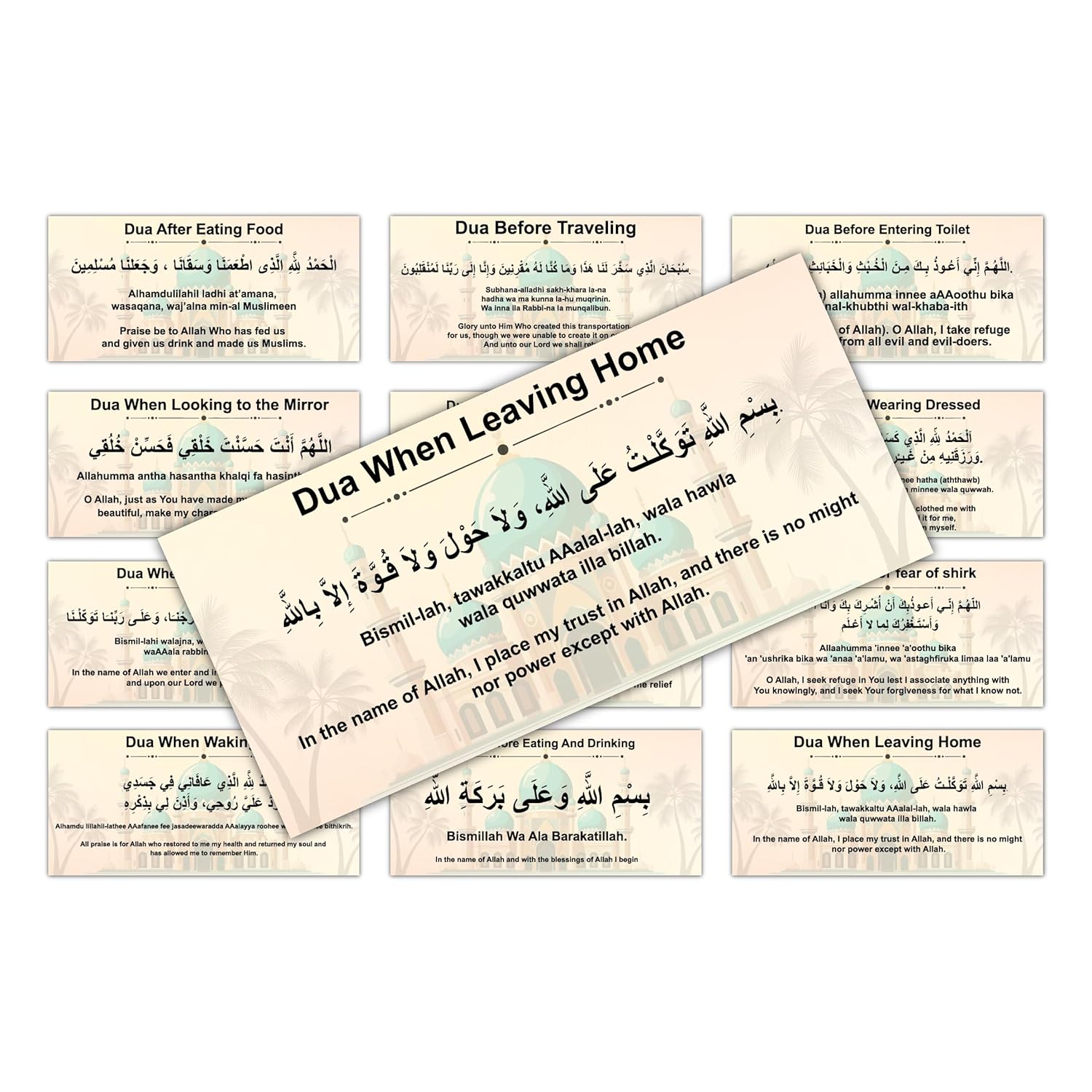 ISEE 360 Vinyl Everyday Dua Paper Peel and Stick Stickers | Pack of 12 ...