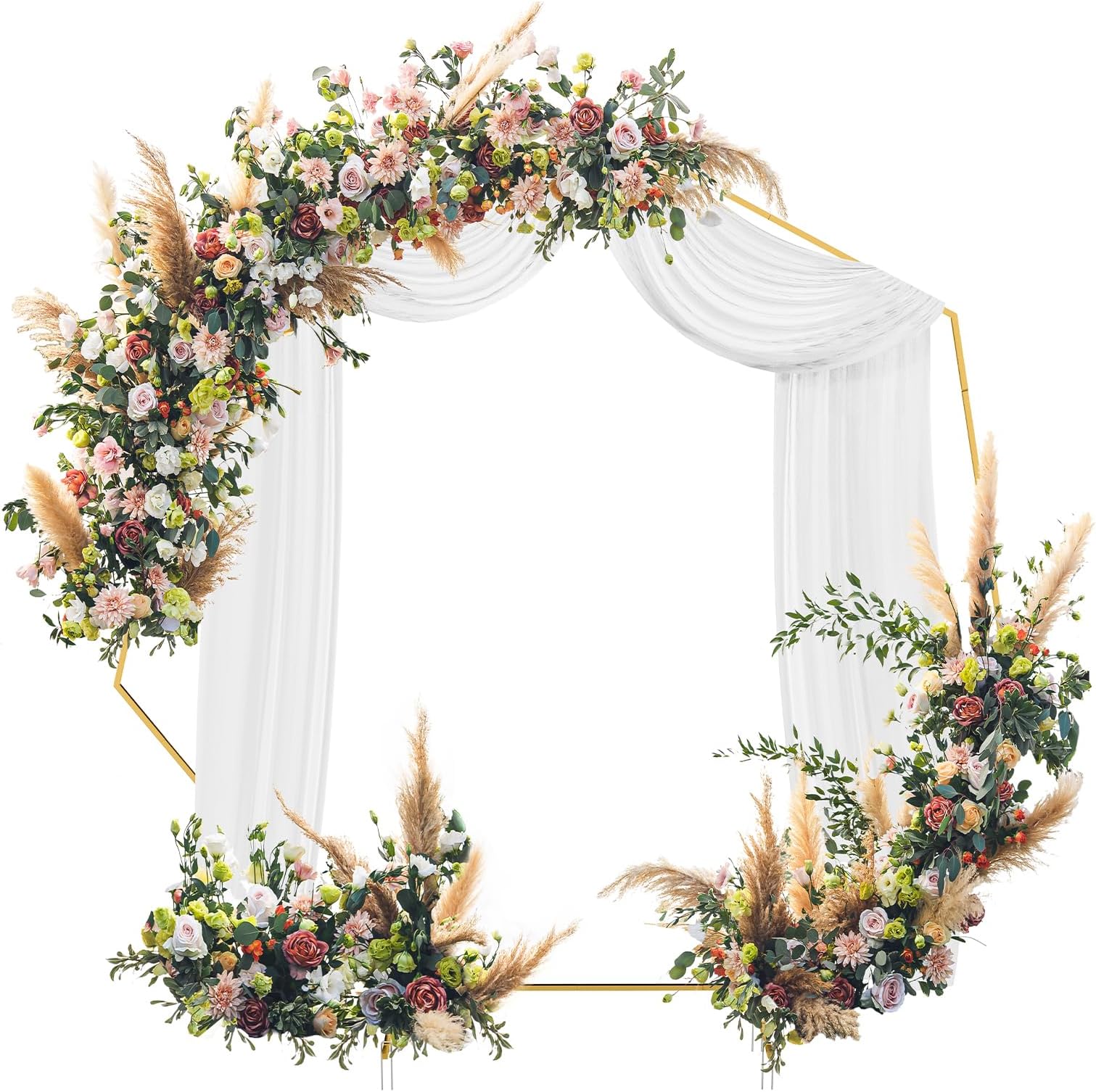 Amazon.com : Metal Wedding Arch with Stand - Backdrop Archway Stand for ...