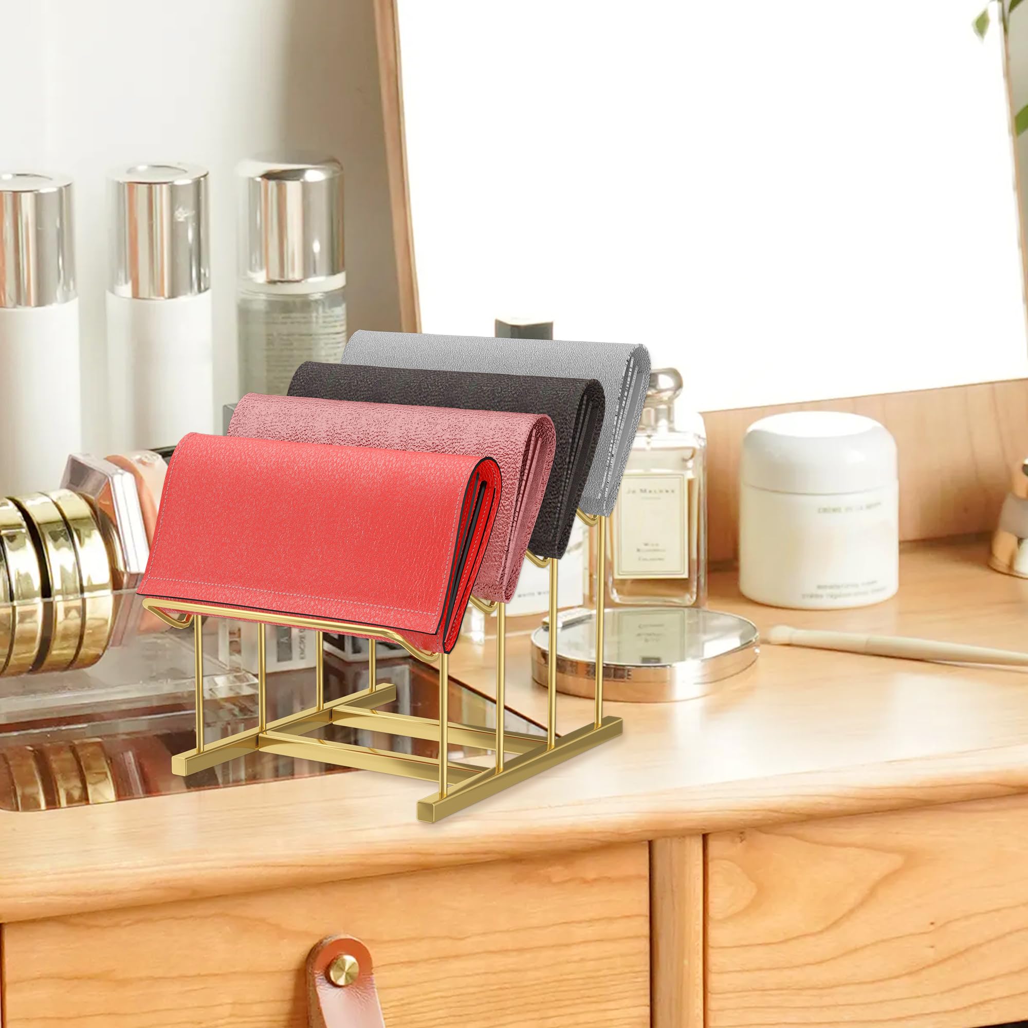 Snapklik.com : MYOYAY 4 Steps Clutch Purse Display Rack Metal Wallet ...