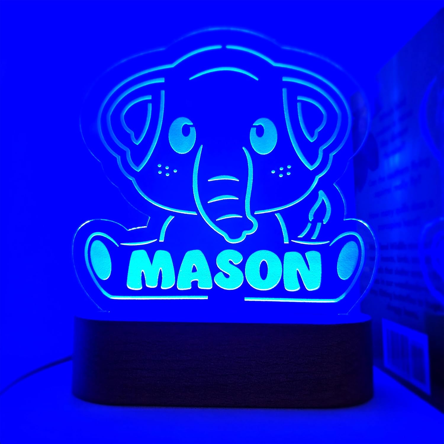 Amazon.com: Personalized Night Light | Custom Nightlight for Kids ...