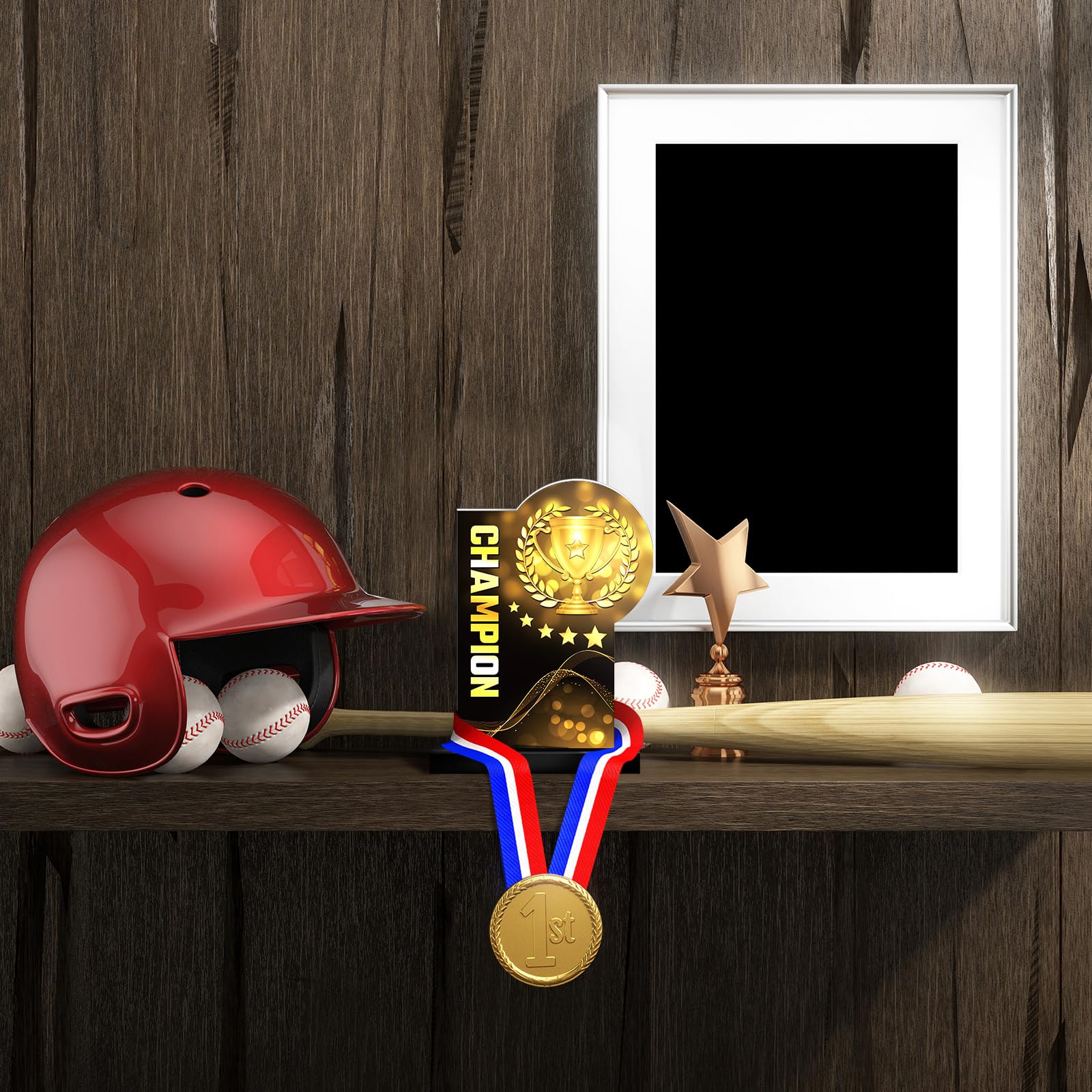 Snapklik.com : Loetere 6 Pcs MVP Trophy 7.68 In Acrylic Most Valuable ...