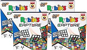 Amazon.com: Rubik's Capture, Pack & Go Fast-Paced Problem-Solving ...