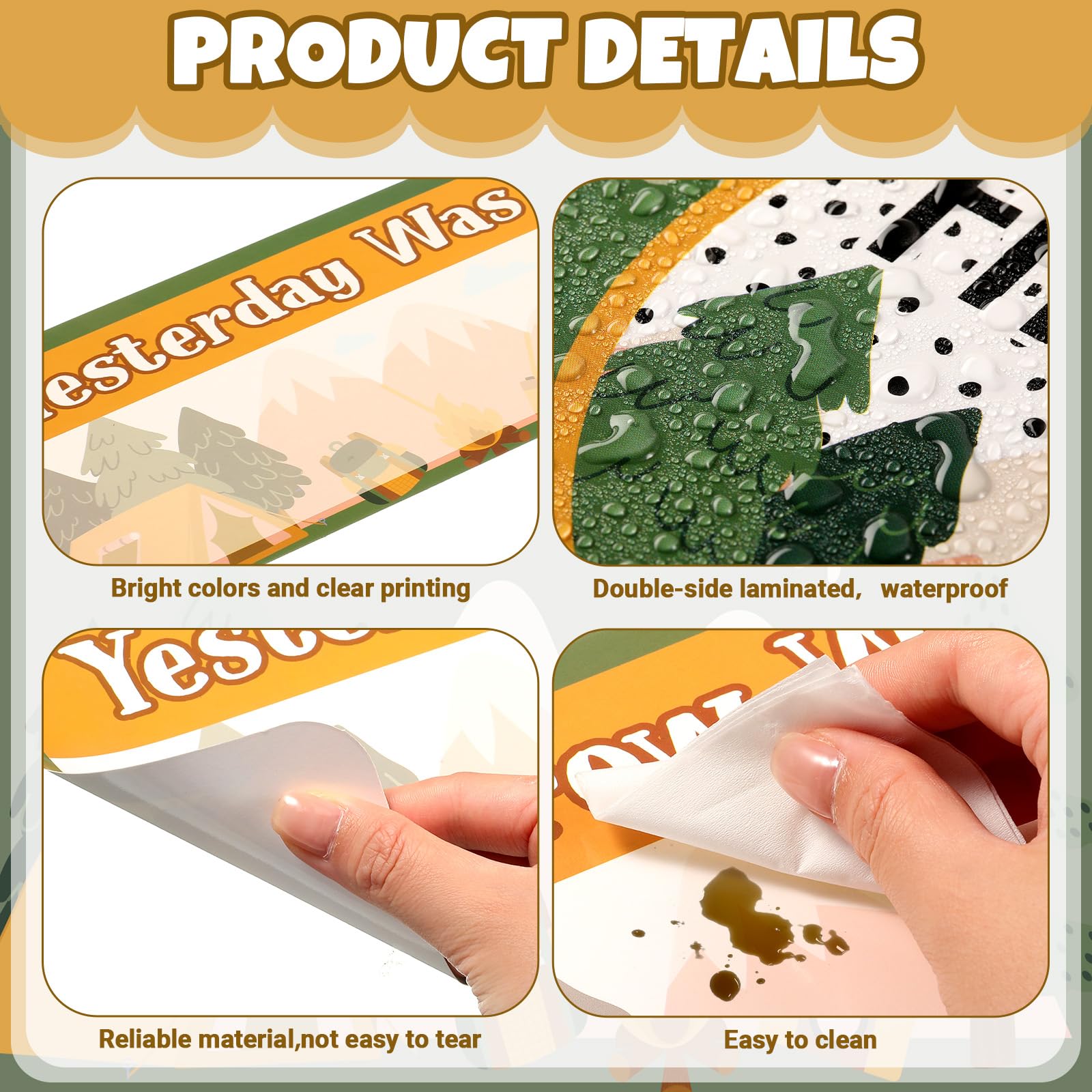 Snapklik.com : Cholemy 85 Pcs Camping Adventure Calendar Bulletin Board ...