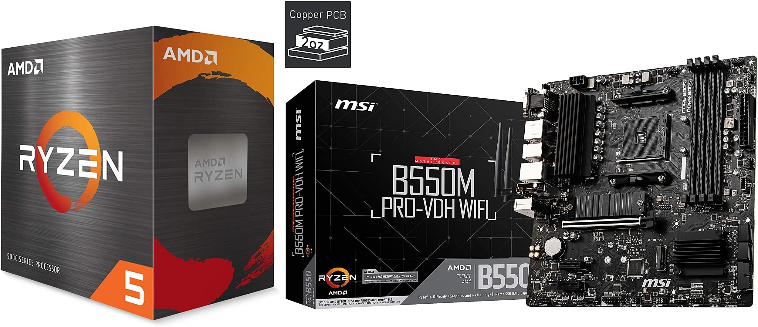 Amazon.in: Buy AMD 3rd Gen 5000 Desktop Processor 6 Core 3.7 GHz AM4 ...