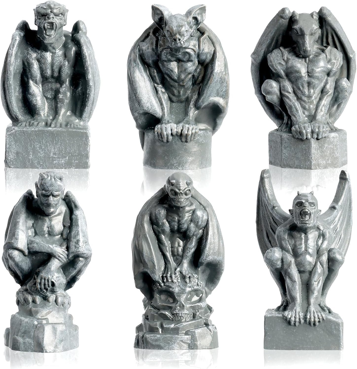 GW Box 6pc Mini Gargoyle Figurines Small Gargoyles Miniature Evil ...