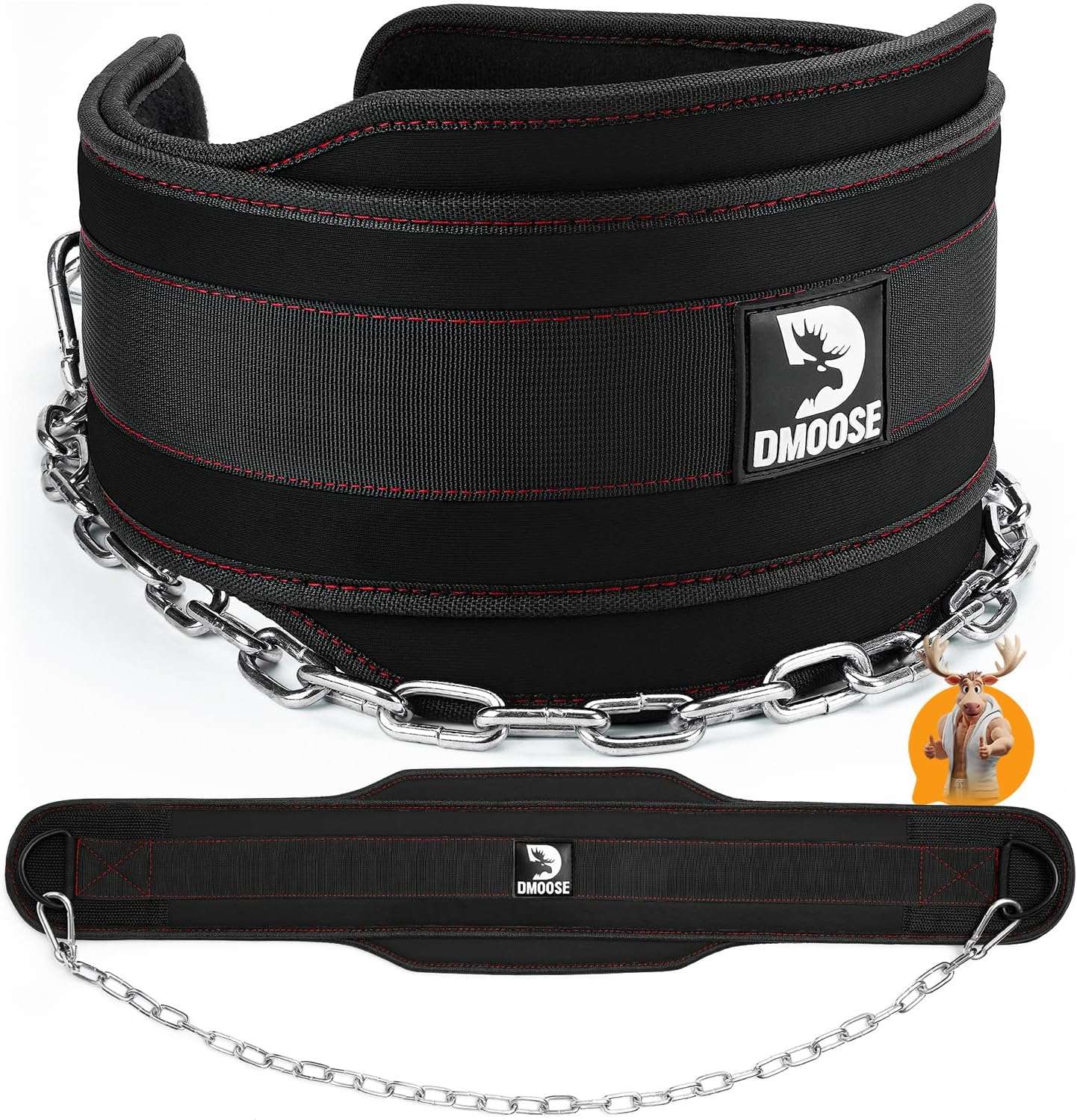 DMoose Dipping Belt with Chain For Pull Ups, Training, Weightlifting ...